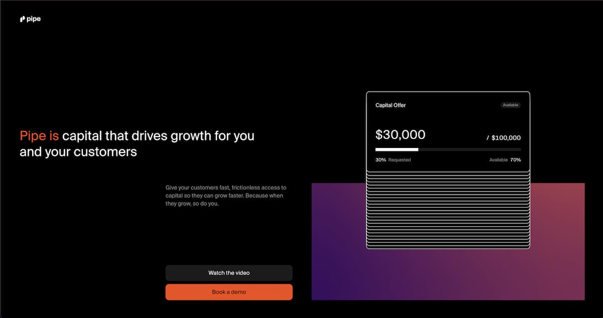 Pipe Capital | Working Capital that actually works.